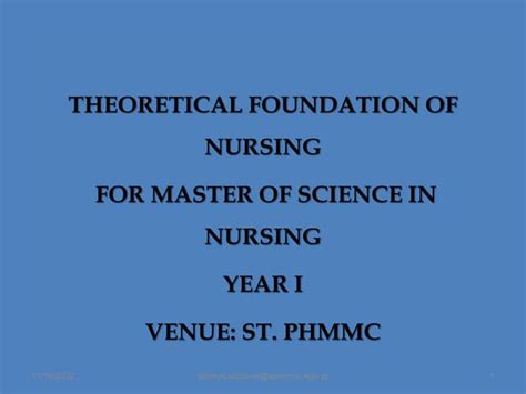 Theoretical Foundation Of Nursing Ppt