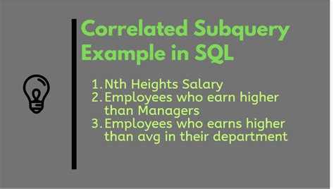 Sqlrevisited 6 Examples Of Correlated Subqueries In Sql