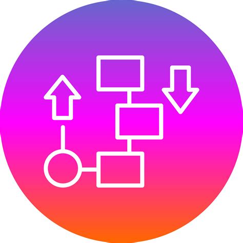 Flow Diagram Vector Icon Design Vector Art At Vecteezy