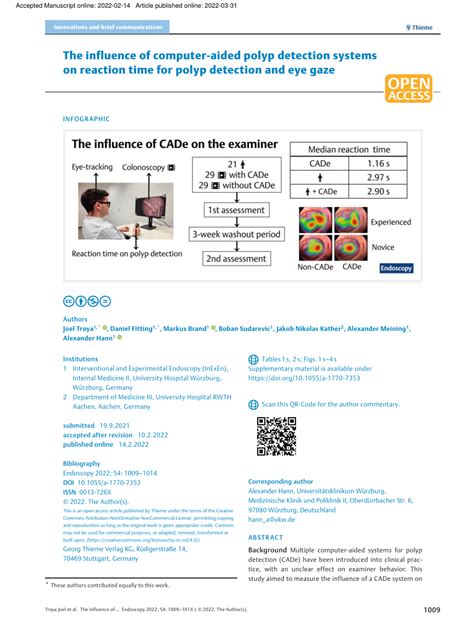 Pdf The Influence Of Computer Aided Polyp Detection Systems On