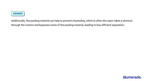 Solved A Why Is It Important To Align A Fractionating Column In A Vertical Position