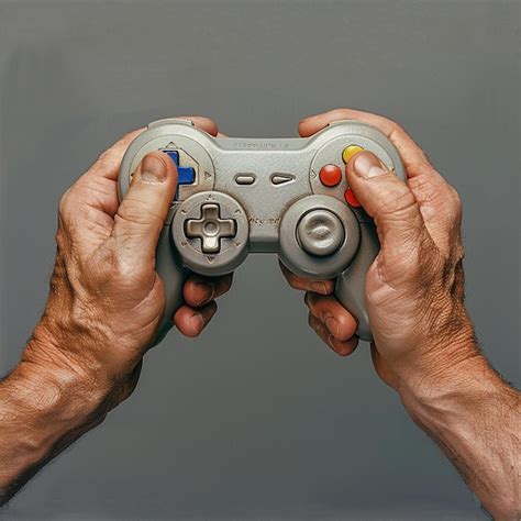 A Game Controller In Hand Premium Ai Generated Image