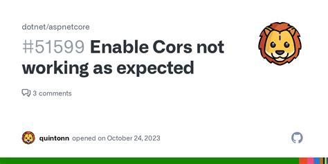 Enable Cors Not Working As Expected · Issue 51599 · Dotnetaspnetcore