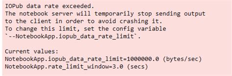 set notebook data rate limit enterprise esri community