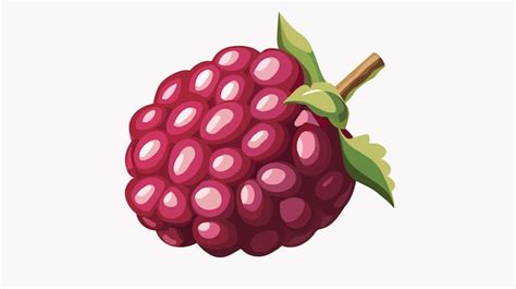 Raspberry Icon Vector Illustration Premium Ai Generated Vector
