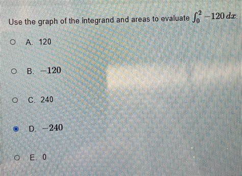 Solved Use The Graph Of The Integrand And Areas To Evaluate