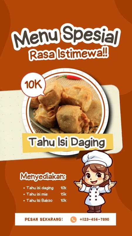 Gratis Desain Contoh Tahu Canva