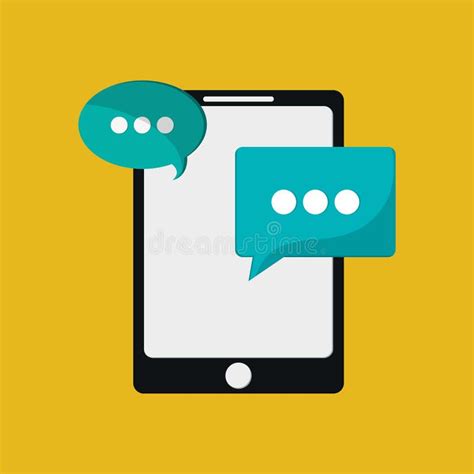 Mobile Phone Messaging Image Stock Vector Illustration Of Digital Email 77279764