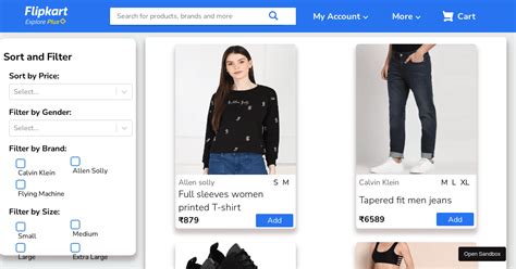 Flipcart Clone Codesandbox