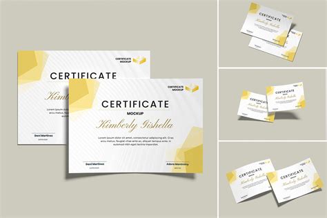A4 Certificate Mockup A Product Mockup By Graphicsecond