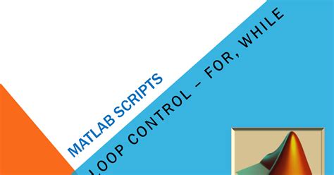 Electrical Engineering Tutorial ~ Matlab Script Loop Control Part 1