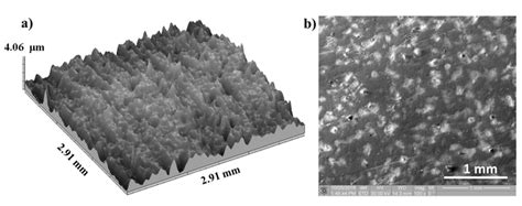 Zro 2 Coating On X12crni1810ti Surface A Surface Profile B The Sem