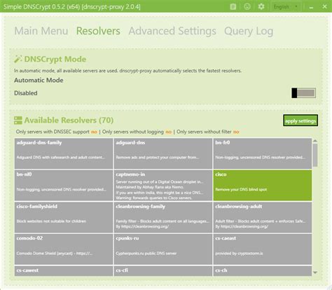How I Can Set Opendns In Issue Bitbeans Simplednscrypt Github