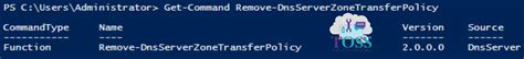 remove dnsserverzonetransferpolicy powershell cmdlets toss