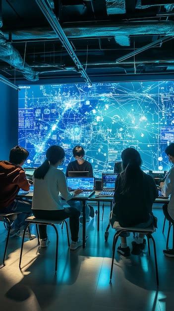 Students Solving Problems In Dynamic Math Lab Premium Ai Generated Image