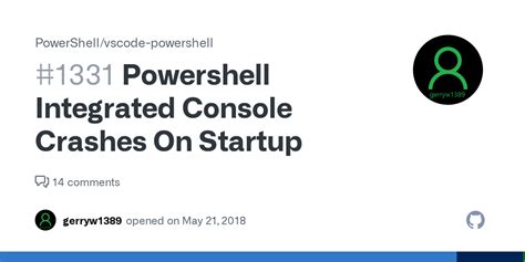 powershell integrated console crashes on startup · issue 1331 · powershell vscode powershell