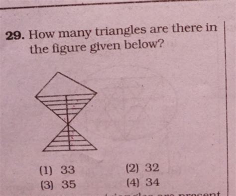 How Many Triangles Are There In The Figure Given Below