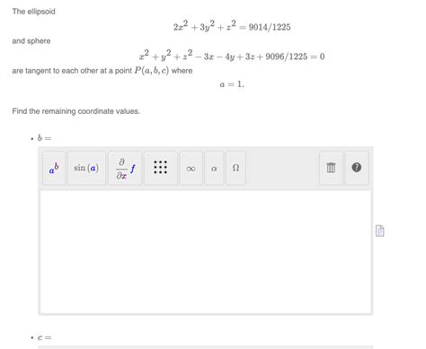Solved The Ellipsoid 2x2 3y2 Z2 9014 1225 And Sphere