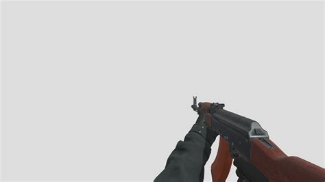 Akm Assault Rifle Animated Download Free 3d Model By User77 [6348dc5] Sketchfab