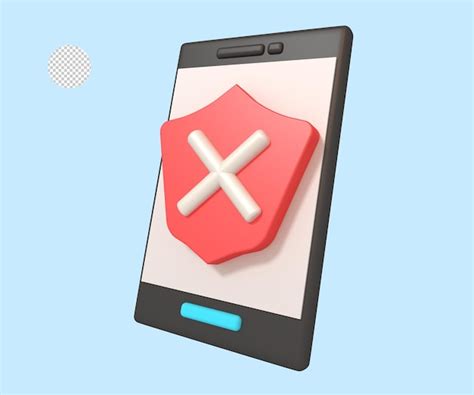 Premium Psd Error Smartphone Security Shield