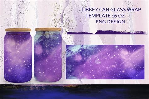 Can Glass Wrap Nebula Libbey Glass Can Full Wrap 1956954