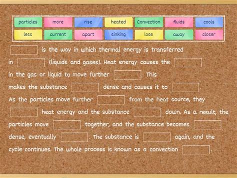 Convection Complete The Sentence