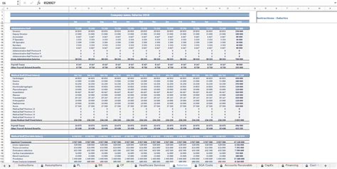 Clinic Budget Template