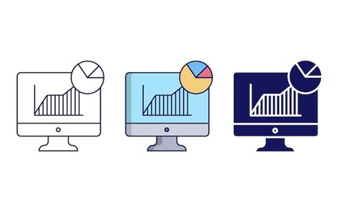 Premium Vector Analytics Screen Icon