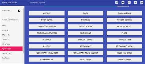 Embed Code Social Card Href Lang Json Ld Schema And Meta Code Generators A Complete List