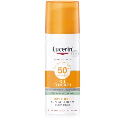 Eucerin Sun Spf50 слънцезащитен гел крем за мазна кожа
