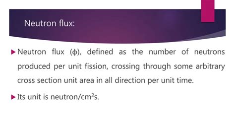 Neutron Flux And Reactor Power Ppt