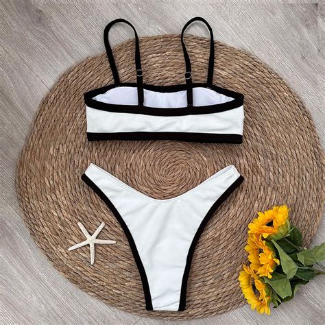 Midnight Allure Bikini Set Elegant Black Two Piece Swimwear
