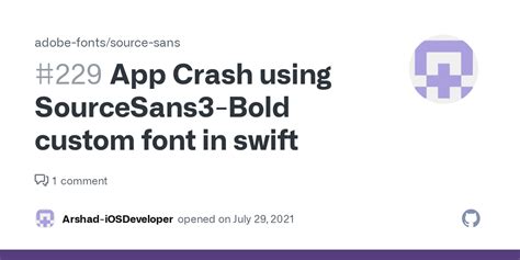 App Crash Using SourceSans Bold Custom Font In Swift Issue Adobe Fonts Source Sans