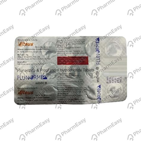 Flunorm P Strip Of 15 Tablets Uses Side Effects Price And Dosage