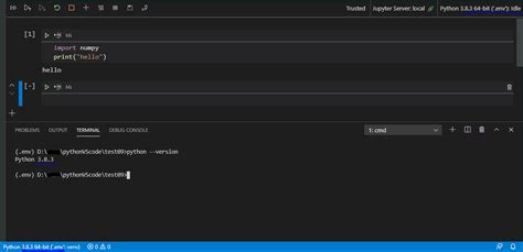 模块错误 Vscode中的jupyter Notebook无法找到numpy和类似模块 腾讯云开发者社区 腾讯云