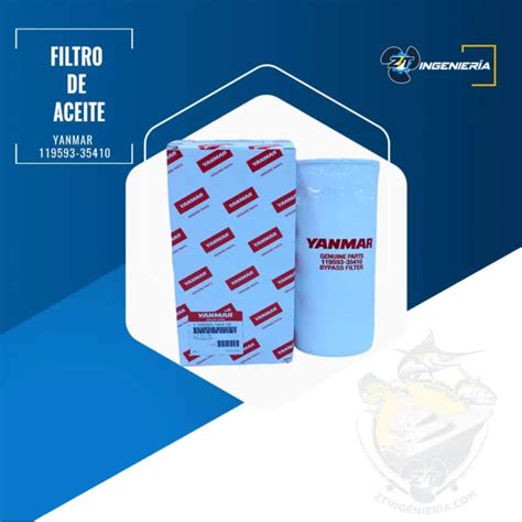 Filtro De Aceite Yanmar 119593 35410 Zt Ingeniería
