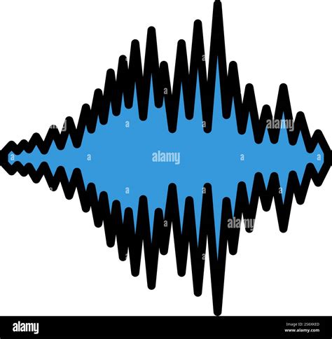 Music Equalizer Icon Editable Bold Outline With Color Fill Design