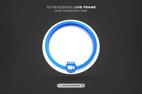 3d Rendering Frame For Live Streaming Graphic By Vectbait · Creative