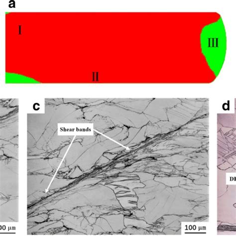A Three Positions Selected For Microstructure Examination And The Download Scientific Diagram