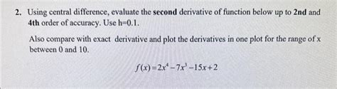 Solved Using Backward Method And By Hand Calculation Derive