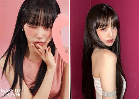 풀뱅 앞머리 도전 장원영 하니 등 스타들의 풀뱅 스타일링 더 케이커