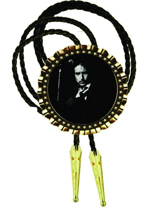 Bob Dylan Bolo Tie Birthday T Photo Bolo Tie All Brass Material Large Art Photo Print Etsy