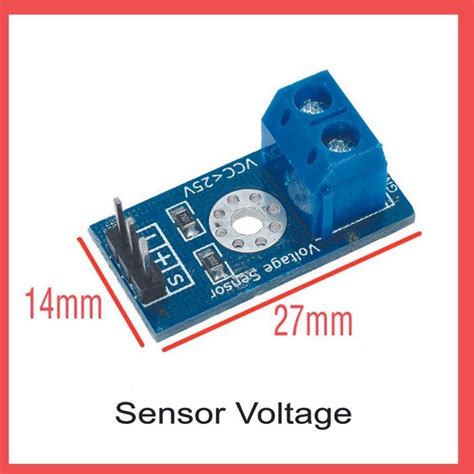 voltage sensor module sensor tegangan 0 25v lazada indonesia