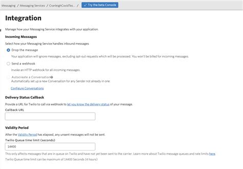 Api Twilio Sms Where To Set The Webhook For Opt Outs Stack Overflow