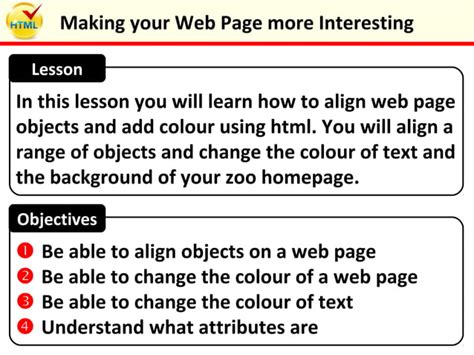 making your web page more interesting ppt