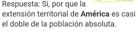 Se Puede Afirmar Que América Es Un Continente Poco Poblado ¿por Qué