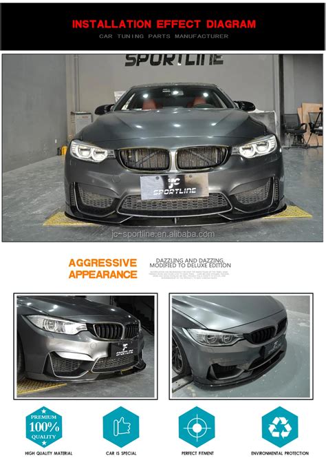 Carbon Fiber Front Bumper Splitter For Bmw F80 M3 And F82 M4