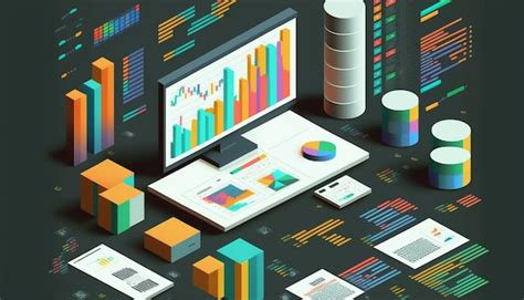 premium ai image a computer screen with graphs and graphs on it