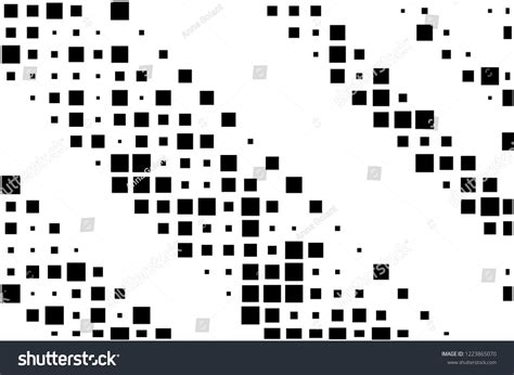 Monochromatic Abstract Square Pattern Background Vector Stock Vector Royalty Free 1223865070