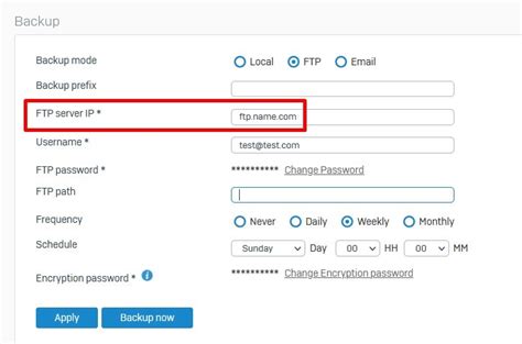 Sophos XG Backup To FTP Hostname Discussions Sophos Firewall Sophos Community Connect